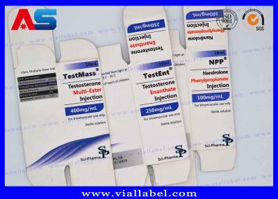 China Small Pharmaceutical Small Cardboard Box Printing For Sterile Injection Vials Deca / Enanthate for sale