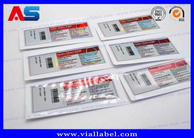 China 4C Full Color Vials Laser Hologram Sticker, SGS Printing Bottle Labels for sale