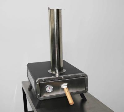 Cina Pietra di pizza rotabile colore personalizzato Fuori pizzeria stufa Forno a pellet di legno in vendita