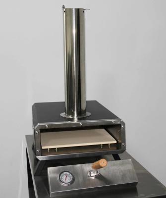 Cina Pietra di pizza rotabile colore personalizzato Fuori pizzeria stufa Forno a pellet di legno in vendita