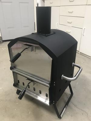 Cina Copertura impermeabile inclusa 2 strati Forno a legna per pizza con 30*30*1,0 cm di pietra da pizza in vendita