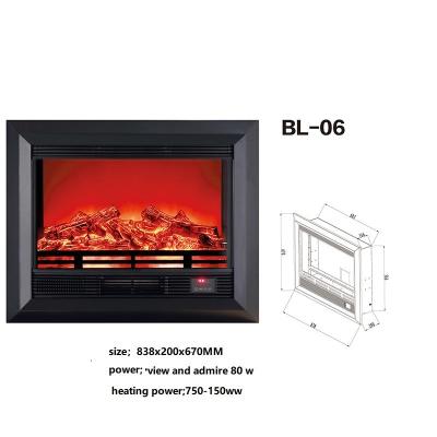 China Multifunctional 750-1500W Indoor Decorative Wall Insert Electric Fireplace for Family for sale