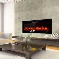 China Linear Electric Fireplace Tisch Kamin with Self-Checking Function and 120V Voltage for sale