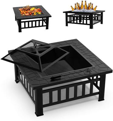 Cina 32 pollici brazier pan legno ardente fossa di fuoco per imballaggio interno dimensione 62,5 * 22,5 * 72,5 cm in vendita