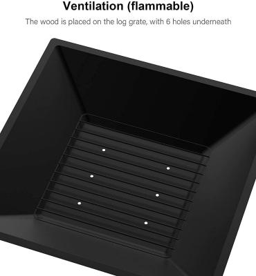 Cina 32 pollici brazier pan legno ardente fossa di fuoco per imballaggio interno dimensione 62,5 * 22,5 * 72,5 cm in vendita