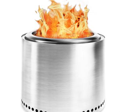 Cina Fuori campeggio pozzo da fuoco in acciaio inossidabile con dispositivo di sicurezza contro le fiamme e design senza fumo in vendita