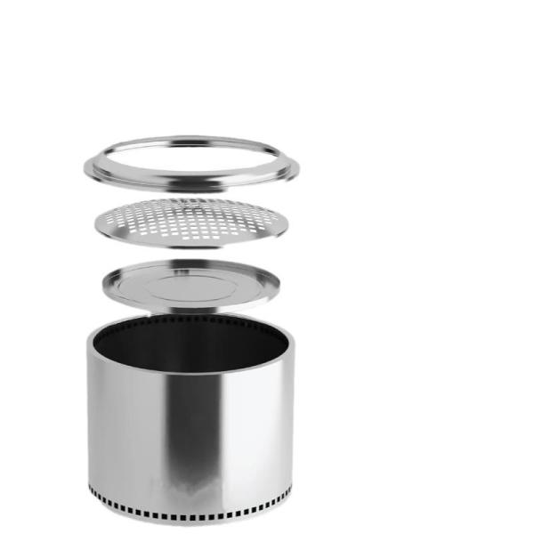 Quality Stainless Steel Fire Pit Portable Wood Burning Stove Smokeless Tabletop Firepit for sale