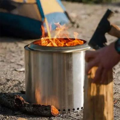 Cina Stufa a pellet in legno in acciaio inossidabile senza fumo da 15*15*16 cm con gambe pieghevoli in vendita