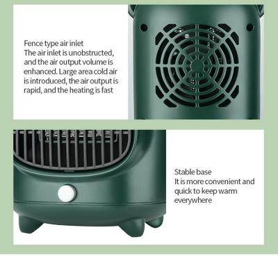 China NO App-Controlled 500W Cute Design PTC Ceramic Room Desk Electric Hot Air Fan Heater for sale