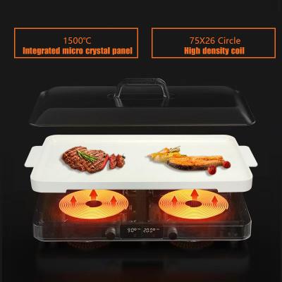 China Electric Induction Heating Plate Cooker with Touch Buttons and Power Source Electric for sale