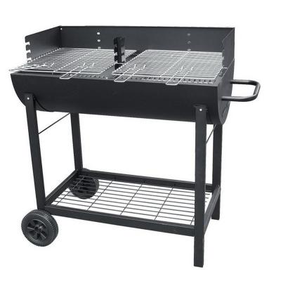 Cina Grill per feste in giardino all'aperto con area di cottura con carrello 67*38 cm Finitura cromata in vendita