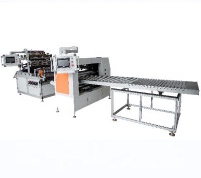 Cina High-speed Automatic servo knife origami gluing production line (150 fold high) in vendita