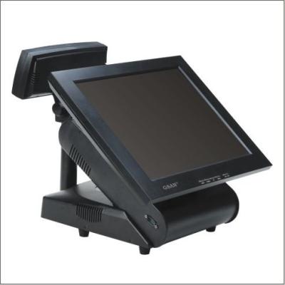China 15 inch All - in - one 2 Touch POS System terminal with CE FCC for sale