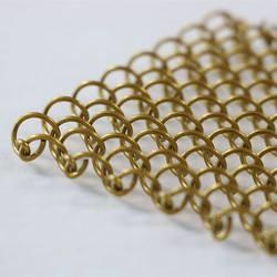 Quality Decorative Aluminium Metal Mesh Curtain Chain Drapery Fabric Fireplace Wire Mesh for sale