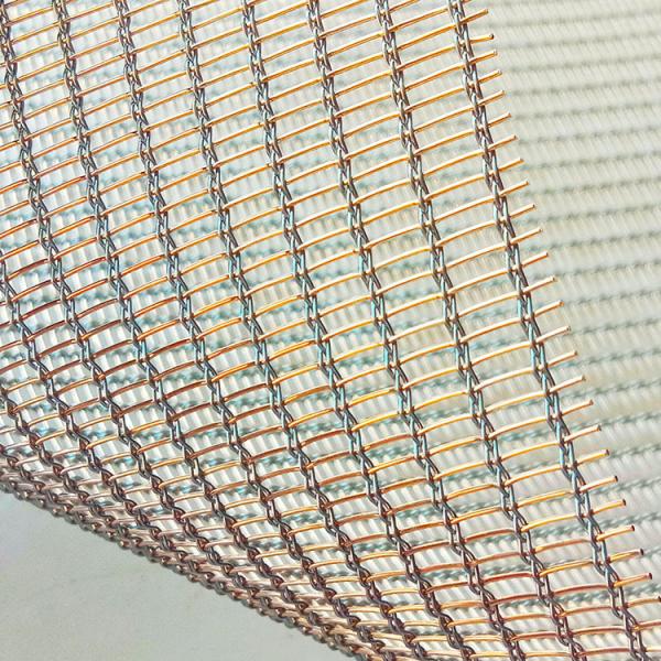 Quality UV Protection Metal Laminated Glass , Fabric Laminated Glass With Metal Mesh for sale