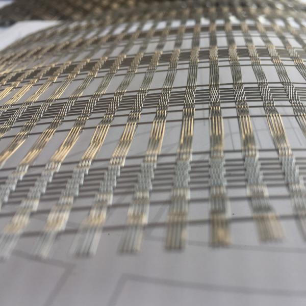 Quality JDW Transparent Decorative Metal Mesh Fabric 0.15mm- 0.3mm Thickness for sale