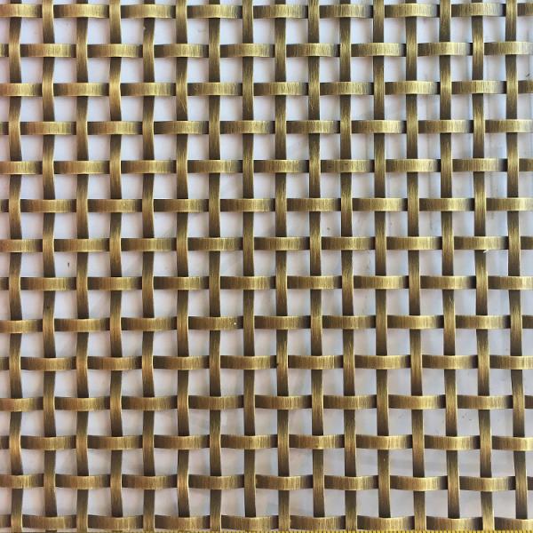 Quality Outdoor Decorative Woven Metal Mesh PVD Coated For Architecture for sale