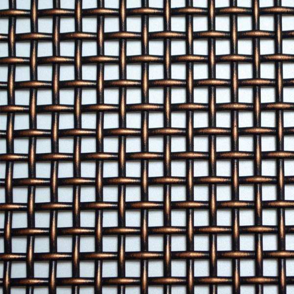 Quality Outdoor Decorative Woven Metal Mesh PVD Coated For Architecture for sale