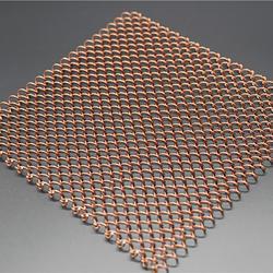 Quality Incombustible Robust Woven Wire Curtain , Coil Mesh Drapery Free Sample for sale