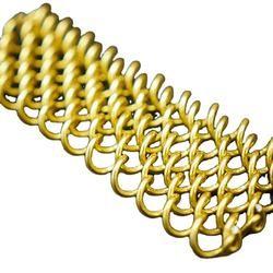 Quality Incombustible Robust Woven Wire Curtain , Coil Mesh Drapery Free Sample for sale