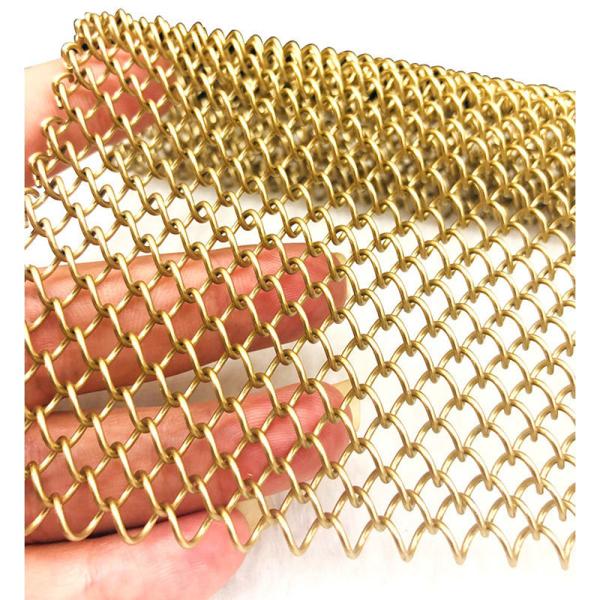 Quality High Strength Ceiling Design Curtain , Lightweight Flexible Wire Mesh Curtain for sale