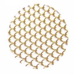 Quality Flexible Anodized Oxidation Metal Coil Drapery Incombustible Woven Wire Curtain for sale