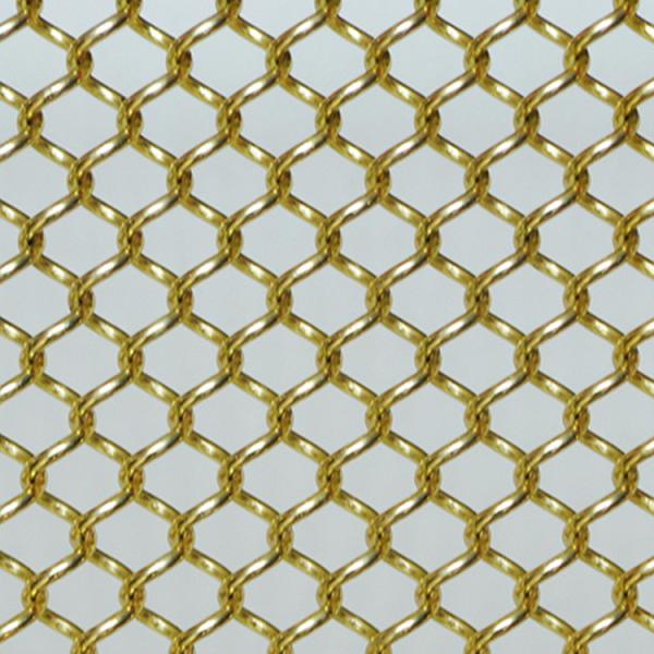 Quality Flexible Anodized Oxidation Metal Coil Drapery Incombustible Woven Wire Curtain for sale