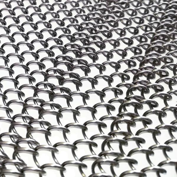 Quality JDW Anodized Aluminum Metal Coil Curtain / Woven Wire Curtain Corrosion for sale