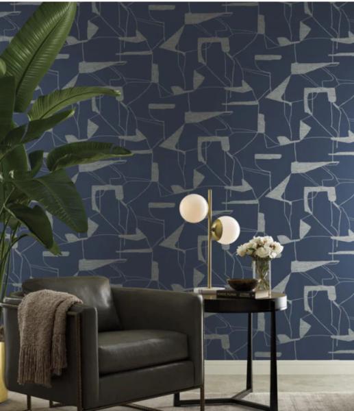 Quality Stain Resistant Metallic Wall Covering 2mm Thickness Modern Style for sale