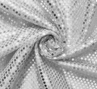 Quality Woven Round Metal Sequin Fabric / Metal Mesh Fabric Chainmail For Decoration for sale