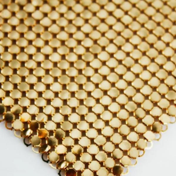 Quality Durable Metal Sequin Fabric Eco Friendly For Eye Catching Decoration for sale
