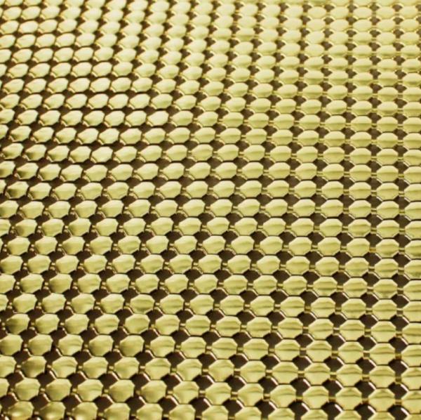 Quality Shimmering Round Woven Metallic Sequin Fabric For Enchanting Wall Art for sale
