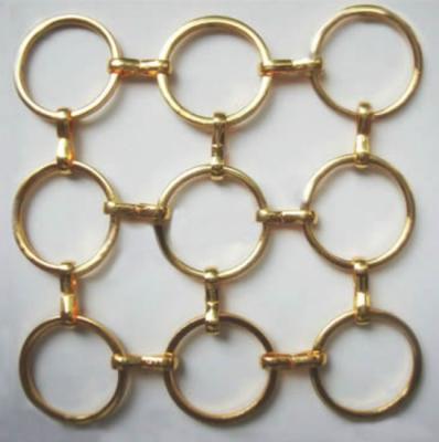 China Electroplated Metal Ring Mesh Rust Resistant 2mm Wire Diameter For Track Fix for sale