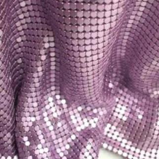 Quality Eco Friendly Shiny Woven Metal Mesh Fabric For Creating Dresses / Skirts for sale