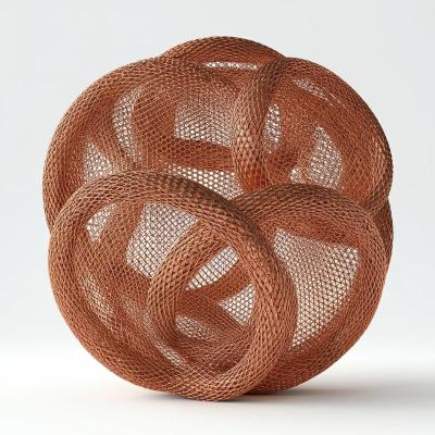 China Plain Weave Copper Metal Mesh Art Voor Home / Office Decoratie Te koop