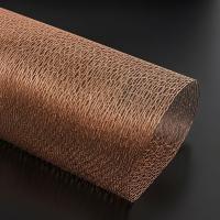 China Pattern Custom Metal Mesh Flexible Decorative Copper Wire Mesh for sale