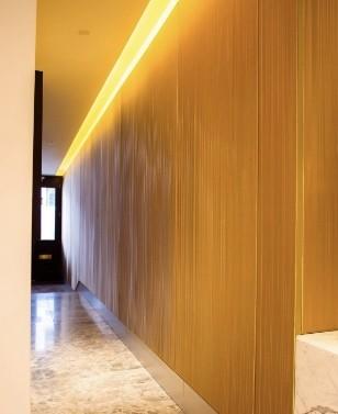 Quality Glossy Finish Metallic Wall Covering Geometric Pattern 2mm Thickness for sale