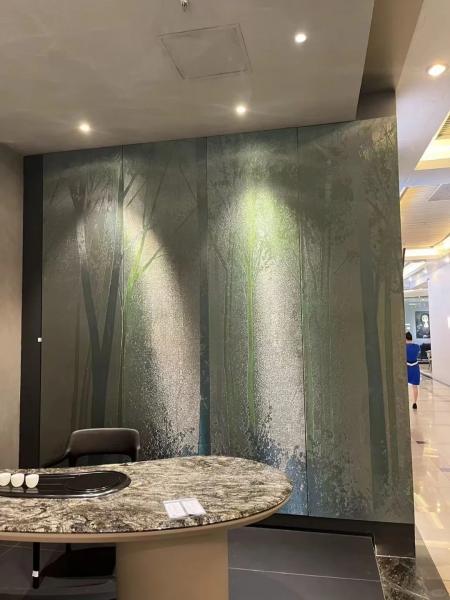 Quality Customizable fireproof environmentally friendly metal wall covering for sale