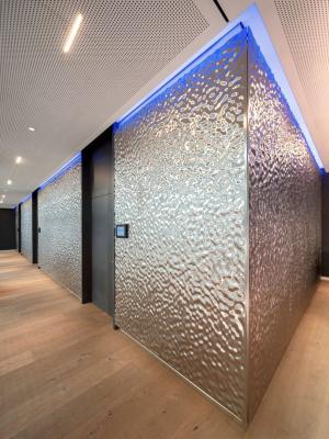 Cina Disegno in ottone personalizzato Colore 201 304 316 Acciaio inossidabile Acqua Ripple Sheet soffitto Parete decorativo in vendita