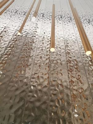 Cina Fogli metallici decorativi corrugati in acciaio inossidabile per la decorazione degli interni residenziali in vendita
