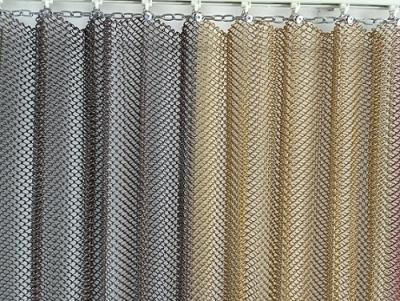 Cina Anodizzazione di ossidazione di alluminio metallo tenda di rete tessuta tenda con modello avanzato tessuto in vendita