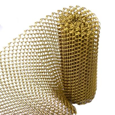 Cina Tende a rete metallica in acciaio inossidabile a maglia di catena di alluminio di colore diverso per soffitti, tende a binario a incasso in vendita