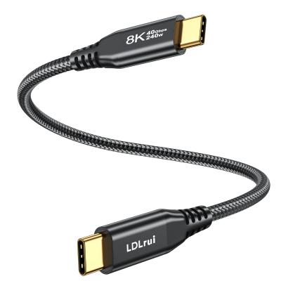 China 40Gbps USB C Monitor Cable 8K Video Docking Station Cable PD 3.1 External SSD for sale