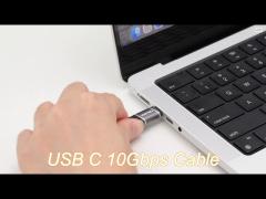 grey 10gbps usb c cable usb 3.2 gen 2 high speed data cable 3ft for laptops phones portable ssds usb