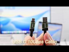 3ft usb 3.2 data cable green 30w fast charging cable with high speed data transfer