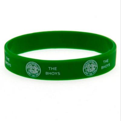 China Personalized Silicone Wristband Bracelet Print Logo For Football Clubs for sale