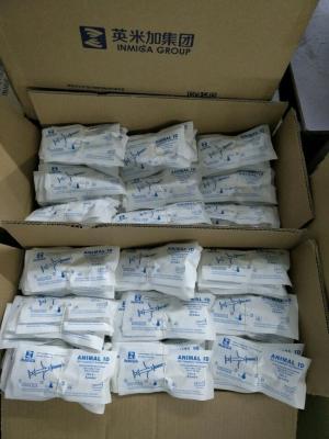 China 2.12*12mm rfid animal glass tag inside needle without applicator, FDX-B rfid pet ID tracking microchip for dog/fish/cats for sale