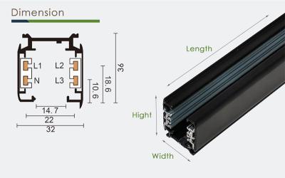 Cina Sistema della luce della pista del sistema ferroviario 0.5m 1m 1.5m LED di illuminazione della pista di RoHS del CE in vendita
