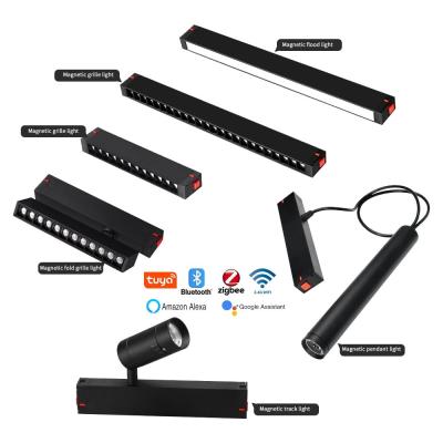 China 220V Alta Voltagem Magnética Inteligente Dimming e Cor COB Lustreiro à venda