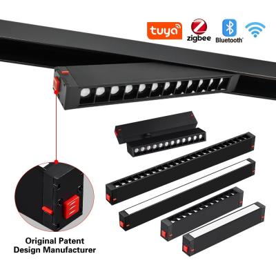 China Sem luz principal Magnética da pista Superfície montada em pista linear 3000K 12W 24W Grille Light à venda
